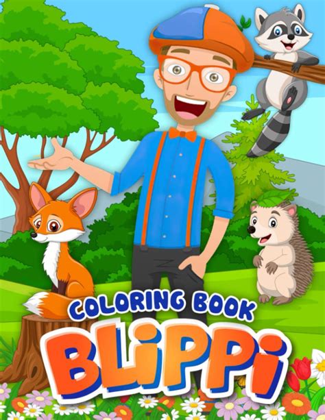 Blippi Machines And Animals Coloring Book