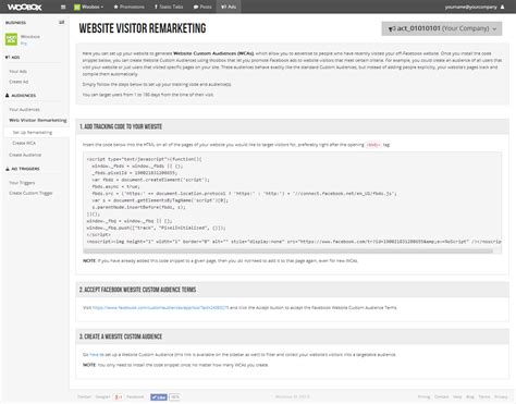 Target Promoted Posts To Web Visitors With Website Remarketing Woobox