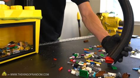 A Handy Lego Storage Case Vacuum Cleaner Designed To Quickly Gather Up Lego Bricks