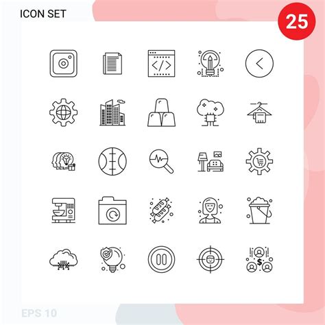 Pack Of 25 Creative Lines Of Circle Sharing Coding Share Creative