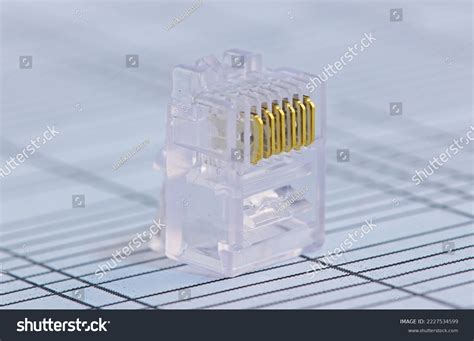 Rj11 Connector Connecting Ethernet Cable Electrical Stock Photo ...