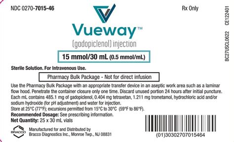 Vueway Package Insert Prescribing Information