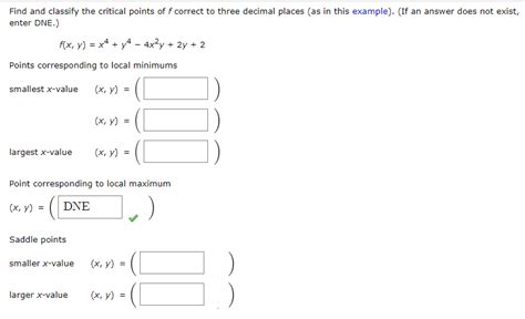solved find and classify the critical points of f ﻿correct