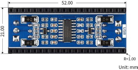 2 канальний модуль Rs232 на Sp3232een для Raspberry Pi Pico купити в Києві та Україні