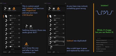 Custom UI Is Having A Bug ZBrushCentral