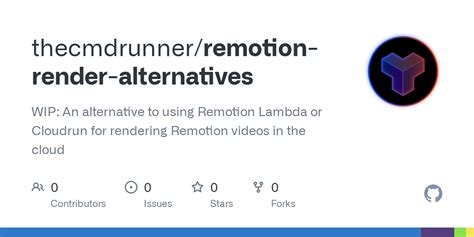 Github Thecmdrunnerremotion Render Alternatives Wip An Alternative To Using Remotion Lambda