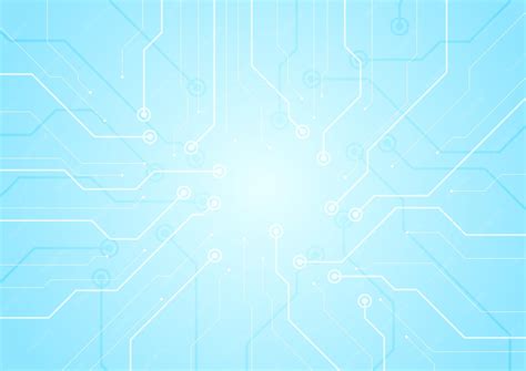Premium Vector Light Blue Circuit Board Chip Technology Background