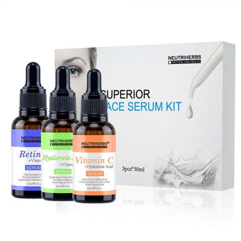 Vit C Retinol Hyaluronic Face Serum Kit Private Label Amarrie