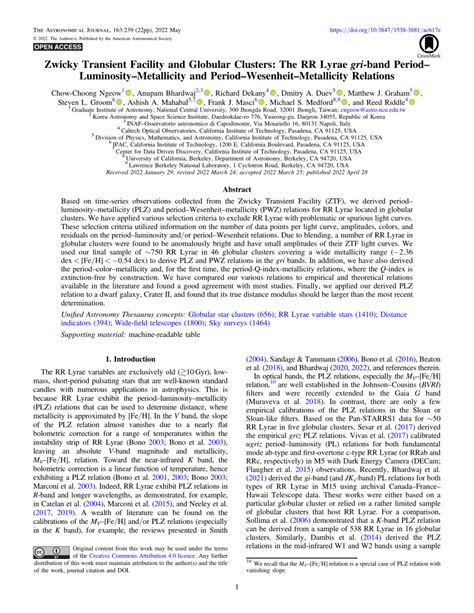 Pdf Zwicky Transient Facility And Globular Clusters The Rr Lyrae Gri Band Period Luminosity