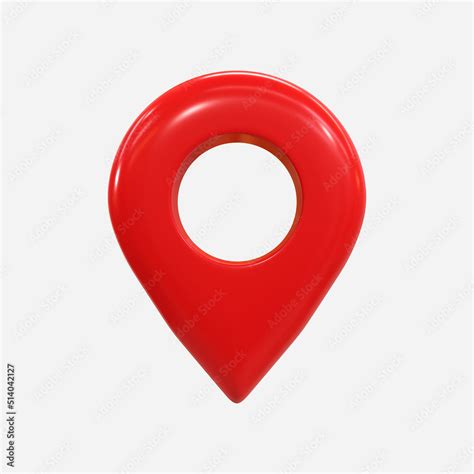 Red Realistic D Map Pin Gps Pointer Markers Pointer Location Icon Stock Illustration Adobe Stock