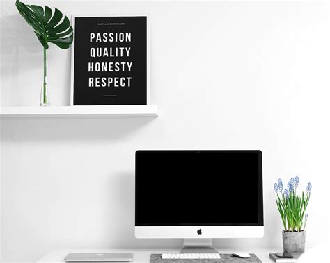 Personalized Core Values Wall Art Print Poster Motivational Quote Inspirational Print