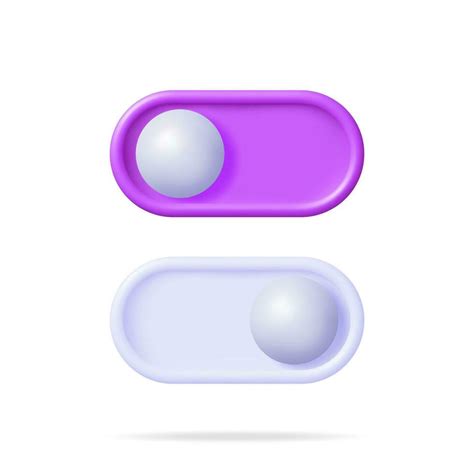 D On And Off Buttons Switch Isolated Render Slider Bars Selector Switcher Yes Or Not Off And