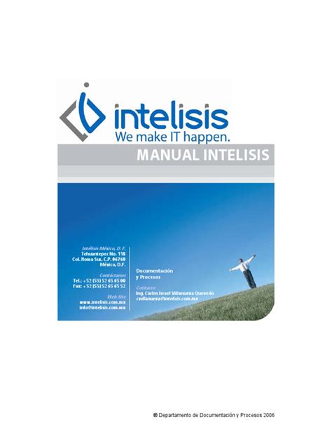 Manual Intelisis Documentación Y Procesos Intélisis México D F