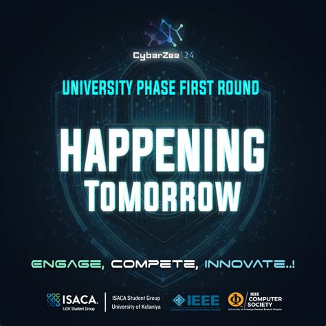 Ieee Computer Society Of University Of Kelaniya On Linkedin Uokisg Isaca Ieeecsuok