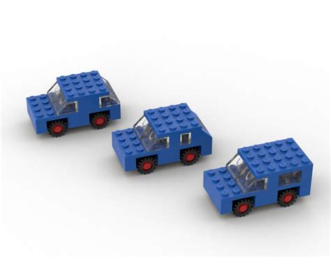 Lego Set 226 2 C210 Blue Cars 1981 Classic Rebrickable Build With