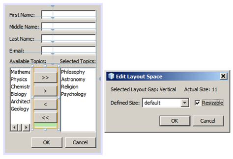 Gap Editing Support In The Netbeans Gui Builder