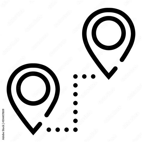 Isolated Map And Location Line SVG Free Vector Graphic Stock Vector Adobe Stock