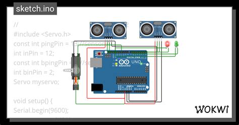 ถังขยะเปิดปิดtunyaporn24 Wokwi Esp32 Stm32 Arduino Simulator