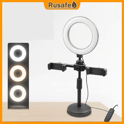 6 Inch Disc Multi Position Desktop Fill Light Live Beauty Light Dual