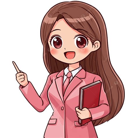 Anime Girl Pointing At Screen