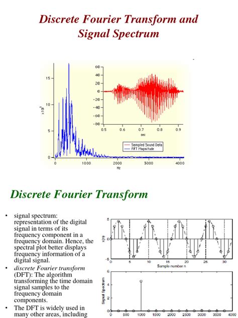 Part5 Discrete Fourier Transform And Signal Spectrum Pdf Spectral