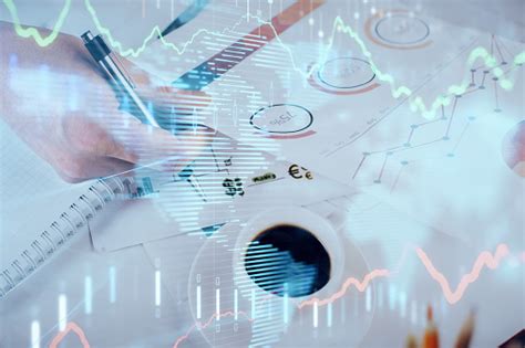 주식 시장 외환 차트와 투자를 계획 하는 남자의 멀티 노출 개념에 대한 스톡 사진 및 기타 이미지 개념 거래자 계획 Istock