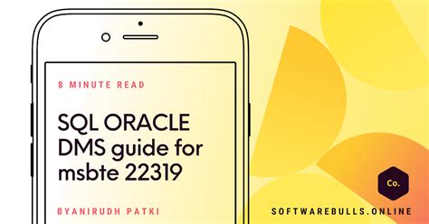 Sql Oracle Commands For 22319 Dms Notes