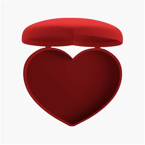 하트 선물 상자 3d 모델 5 3ds Obj Max Free3d
