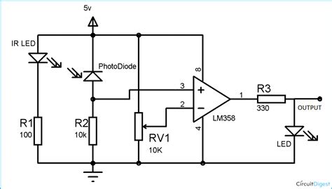 Ir Receiver Sensor Circuit Diagram