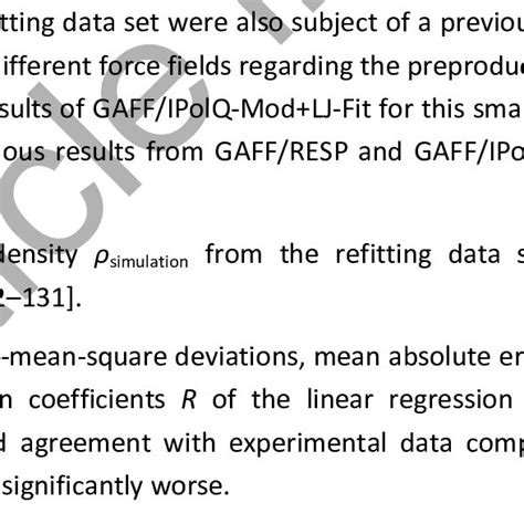 Comparison Of Rmsd Values For The Solvation Free Energy Results From
