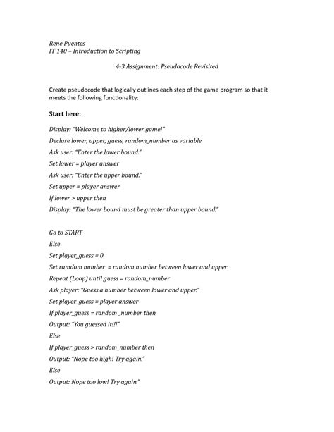 It 140 43 Assignmentrene Puentes Rene Puentes It 140 Introduction