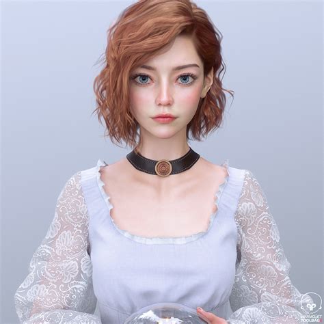 3d Girl Realistic Character Modeling Behance