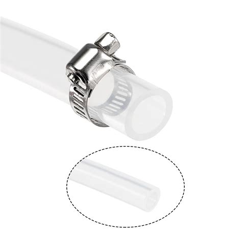 Uxcell 실리콘 튜빙 14 6mm Id 3810mm Od 10ft 실리콘 고무 튜브 에어 호스 워터 파이프
