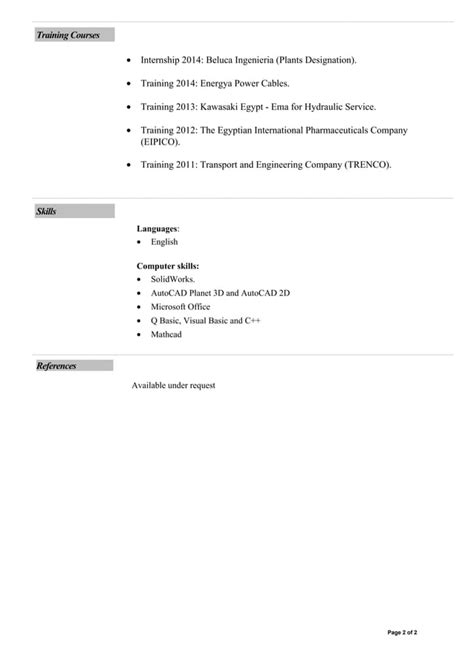 mahmoud osama youssef s cv doc civil engineering industry industries