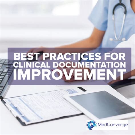 Best Practices Clinical Documentation Improvement Medconverge