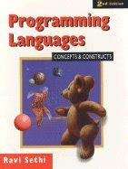 Programming Languages Concepts And Constructs 2ND EDITION Amazon Br