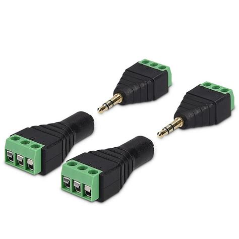 Kwmobile Adapter 2x 2 5 Mm Klinkenstecker Klinke Auf 3 Pin Audio
