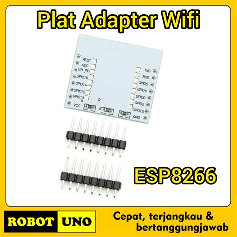 Jual ESP8266 Modul Wifi Serial Esp8266 Plat Adapter Shopee Indonesia