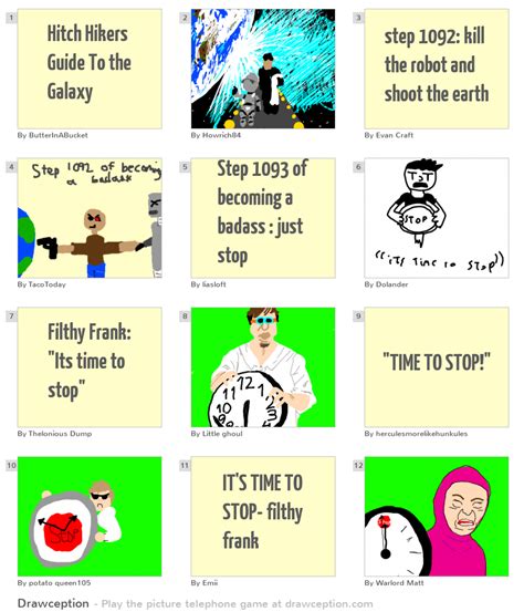 Hitch Hikers Guide To The Galaxy Drawception