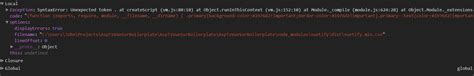 Syntaxerror Unexpected Token · Issue 1052 · Fuse Boxfuse Box · Github