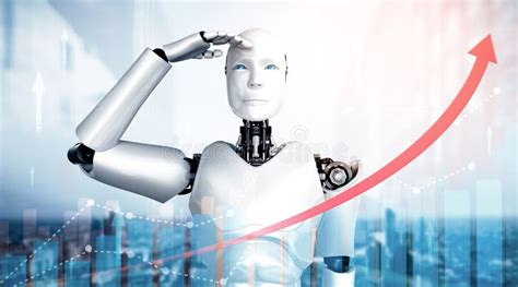 Mlb Business Growth Concept By Using Ai Robot And Machine Learning Technology Stock Illustration