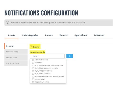 Configuration Of Standard Notifications Knowledgebase