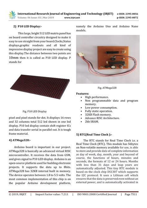 irjet a paper on iot based digital notice board using arduino atmega