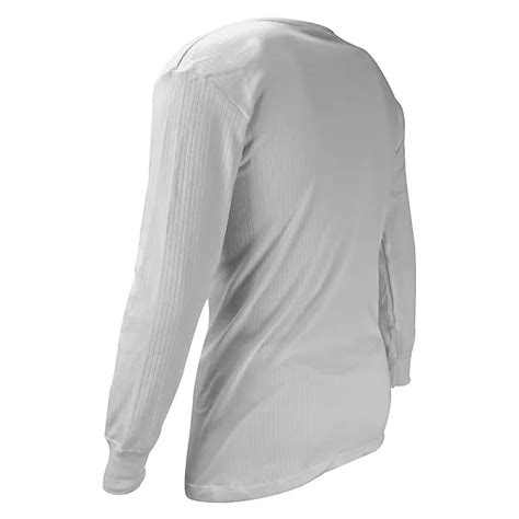 2 Pack Mens Long Sleeve Thermal Top For Winter Xxl White