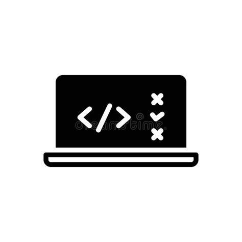 Black Solid Icon For Boolean Algebra And Sign Stock Vector