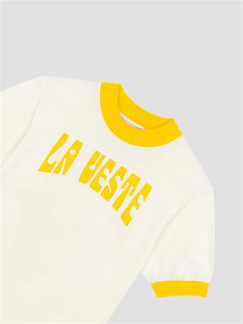 Ringer Tee Shirt Yellow La Veste