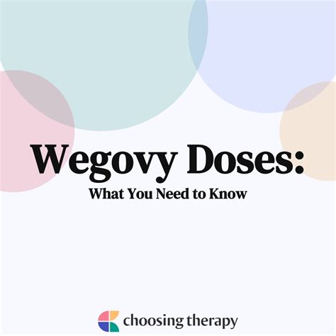 Wegovy Dosage Guide