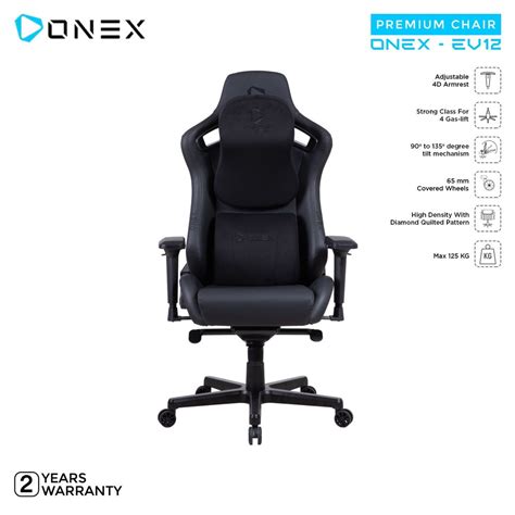 Jual Onex Ev12 Evolution Kursi Gaming Chair Black Shopee Indonesia