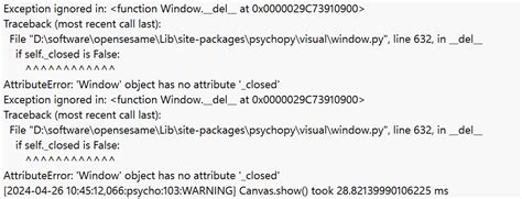 AttributeError Window Object Has No Attribute Closed Forum
