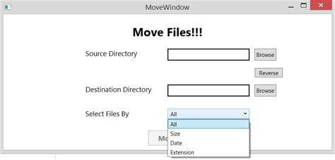 Github Pandabytesmovefiles Movefiles Enables User To Move Files